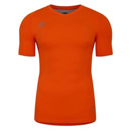 Umbro - "Elite" Base Layer Oberteil V-Ausschnitt f&uuml;r Herren/Damen Unisex (Leuchtend Orange)