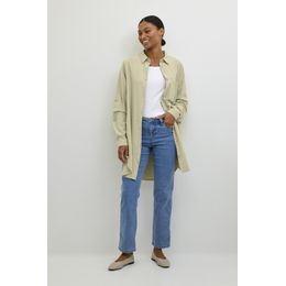 Kaffe Langarm - Hemd Loose fit Seagrass green