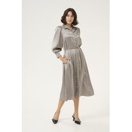 Kaffe Kleid Regular fit Steeple Gray/Black Dot black darkgrey