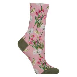 Damen-Scherz-Socken | Lustige farbenfrohe Socken mit Blumenmuster 4-7 UK