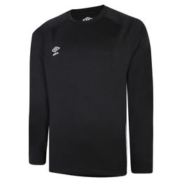 Umbro - Drill-Top f&uuml;r Herren - Rugby Raglan&auml;rmel (Schwarz)