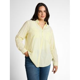 Tom Tailor sheego Gro&szlig;e Gr&ouml;&szlig;en Shirtbluse, soft lemon, Gr&ouml;&szlig;e 46 - Damen