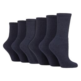 6er-Pack Damen Unifarbene Sportsocken - Weiche Baumwoll-Sportsocken f&uuml;r den Alltag