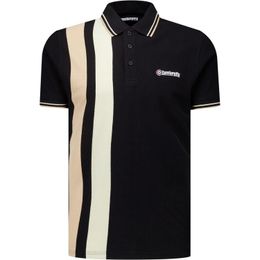 Lambretta - "Classic" Poloshirt f&uuml;r Herren, Logo (Schwarz/Nomade)