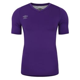 Umbro - "Elite" Base Layer Oberteil V-Ausschnitt f&uuml;r Herren/Damen Unisex (Leuchtend Lila)