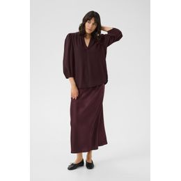 Kaffe Langarm-Bluse KAannika Regular fit wine