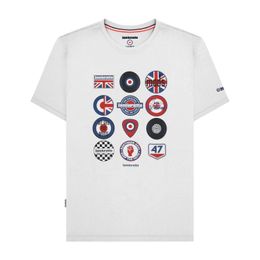 Lambretta - T-Shirt f&uuml;r Herren/Damen Unisex, Abzeichen, Baumwolle (Wei&szlig;)