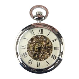 Silberne Taschenuhr Mechanisch Peaky Blinders J&auml;ger Automatik