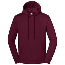 Fruit of the Loom - "Iconic Premium" Sweatshirt f&uuml;r Herren/Damen Unisex, mit Kapuze (Burgunderrot)