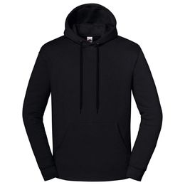 Fruit of the Loom - "Iconic Premium" Sweatshirt f&uuml;r Herren/Damen Unisex, mit Kapuze (Schwarz)