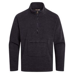 Craghoppers - "Esk II" Fleece-Oberteil f&uuml;r Herren, mit halbem Rei&szlig;verschluss (Schwarz)