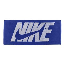 Nike - Handtuch, Jacquard, Bildlich, Training (Blau bedruckt)