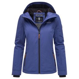 Marikoo Damen &Uuml;bergangsjacke leichte wind- und wasserabweisende Jacke mit Kapuze Blue Violet