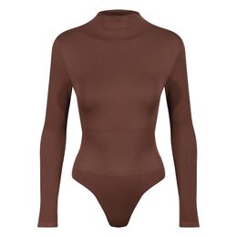 Damen Essentials Rollkragen-Bodysuit mit formender passgenauer recycelter Stretch-Qualit&auml;t