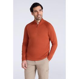 Mountain Warehouse - Sweatshirt mit halbem Rei&szlig;verschluss f&uuml;r Herren (Rostfarben)
