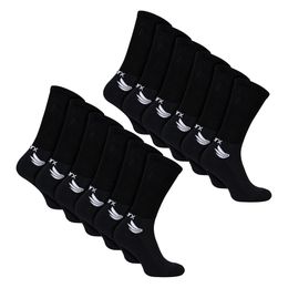 12er Pack Herren Bambus Sportsocken | Gepolsterte Ferse & Zehen Atmungsaktive Socken