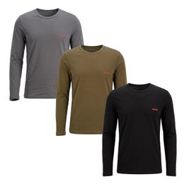 BOSS 3er-Pack Herren Langarm-Unterhemden 50492631