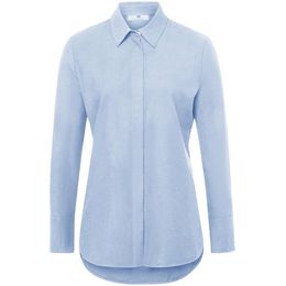 Peter Hahn - Bluse, blau, Gr. 36 / S - Baumwolle