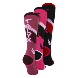 3er Pack M&auml;dchen Ski Socken mit Polsterung, Thermo, Feuchtigkeitsableitend, Wintersport Socken
