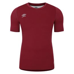 Umbro - "Elite" Base Layer Oberteil V-Ausschnitt f&uuml;r Herren/Damen Unisex (Weinrot)