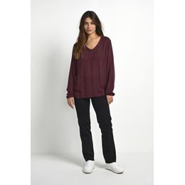 Kaffe Langarm-Bluse Regular fit Dark Jewel purple