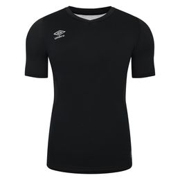 Umbro - "Elite" Base Layer Oberteil V-Ausschnitt f&uuml;r Herren/Damen Unisex (Schwarz)