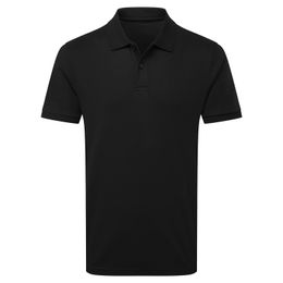 Asquith & Fox - "Premium" Poloshirt f&uuml;r Herren, Mercerisierte Baumwolle (Schwarz)