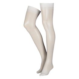 ELLE 1 Paar Damen 15 Denier 100% Nylon-Strumpf - Transparent Glatt Alltagstragen