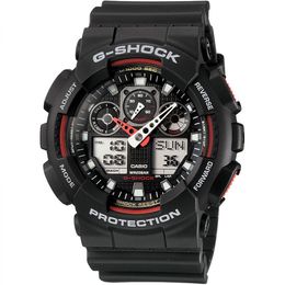 Casio G-Shock Herren Schwarz Uhr GA-100-1A4ER