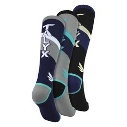 3er Pack Herren Skisocken Gepolstert Thermisch Feuchtigkeitsableitend Wintersport-Socken