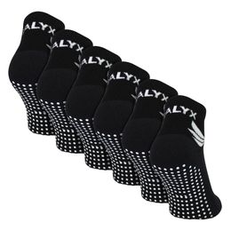 6er Pack Herren Bambus Kn&ouml;chelsocken mit Grip | Verst&auml;rkte Ferse & Zehen weiche rutschfeste Socken