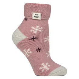 Heat Holders Gem&uuml;tliche Umklappb&uuml;ndchen-Loungesocken | Warme Wintersocken f&uuml;r Frauen