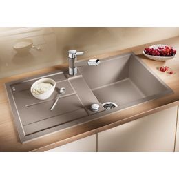 Granitsp&uuml;le Blanco "METRA 5 S", cafe, B:86cm, Verbundwerkstoff, K&uuml;chensp&uuml;len, aus SILGRANIT