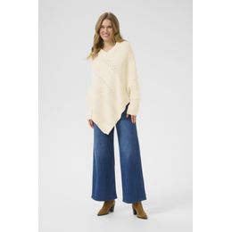 Cream Poncho Loose fit Eggnog Melange