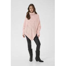 Cream Poncho CRHoliday Poncho Loose fit pink