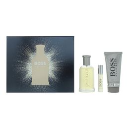 HUGO BOSS Bottled Eau de Toilette 100ml, Eau de Toilette 10ml + Duschgel 100ml Geschenkset f&uuml;r Ihn