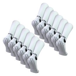 12er Pack Herren Bambus Crew Grip Socken | Verst&auml;rkter Fersen- und Zehenbereich, weiche rutschfeste Socken