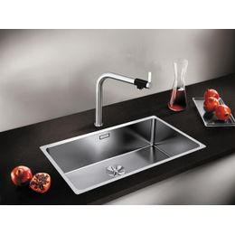 K&uuml;chensp&uuml;le Blanco "ANDANO 700-IF", edelstahl seidenglanz, B:74cm, Edelstahl, K&uuml;chensp&uuml;len