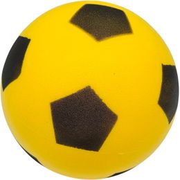 alldoro Schaumstoffball im Fussball Design f&uuml;r Kinder 20 cm gelb - Spielsachen