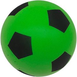 alldoro Schaumstoffball im Fussball Design f&uuml;r Kinder 20 cm gr&uuml;n - Spielsachen