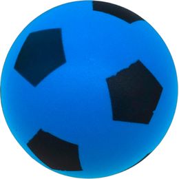 alldoro Schaumstoffball im Fussball Design f&uuml;r Kinder 20 cm blau - Spielsachen
