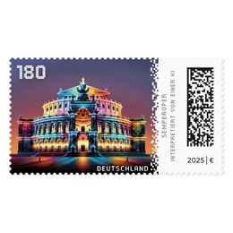 Semperoper, Briefmarke zu 1,80 &euro;, 10er-Bogen