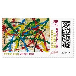 Olympische Spiele 2024 Paris - "courage", Briefmarke zu 0,85 + 0,40 &euro;, 10er-Bogen