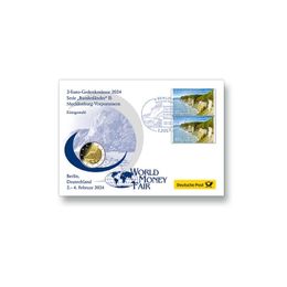 Gedenkbrief World Money Fair 2024: "Mecklenburg-Vorpommern (K&ouml;nigsstuhl)"