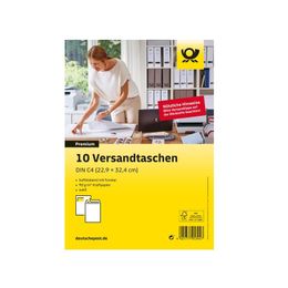 Deutsche Post Versandtasche, Format: DIN C4, mit Fenster, 10 St&uuml;ck