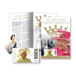 Erinnerungsblatt "100. Geburtstag Queen Elizabeth II"