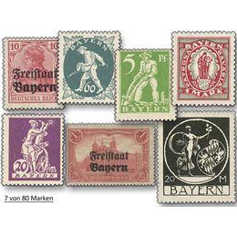 Altdeutschland-Bayern, Komplett-Set "Alle Briefmarken Bayerns ab Republik"