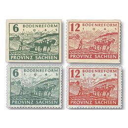 Sowjetische Zone, "Bodenreform in der Provinz Sachsen I + II"