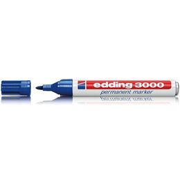 edding Permanentmarker 3000, Schriftfarbe: blau