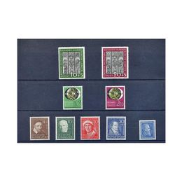 Bund, Briefmarken-Jahrgang 1951 (ohne Posthornsatz)